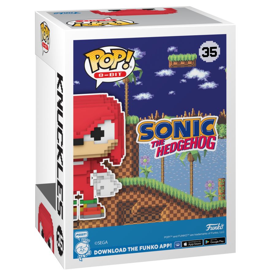 Sonic the Hedgehog - Knuckles 8-Bit US Exclusive Pop! Vinyl [RS ...