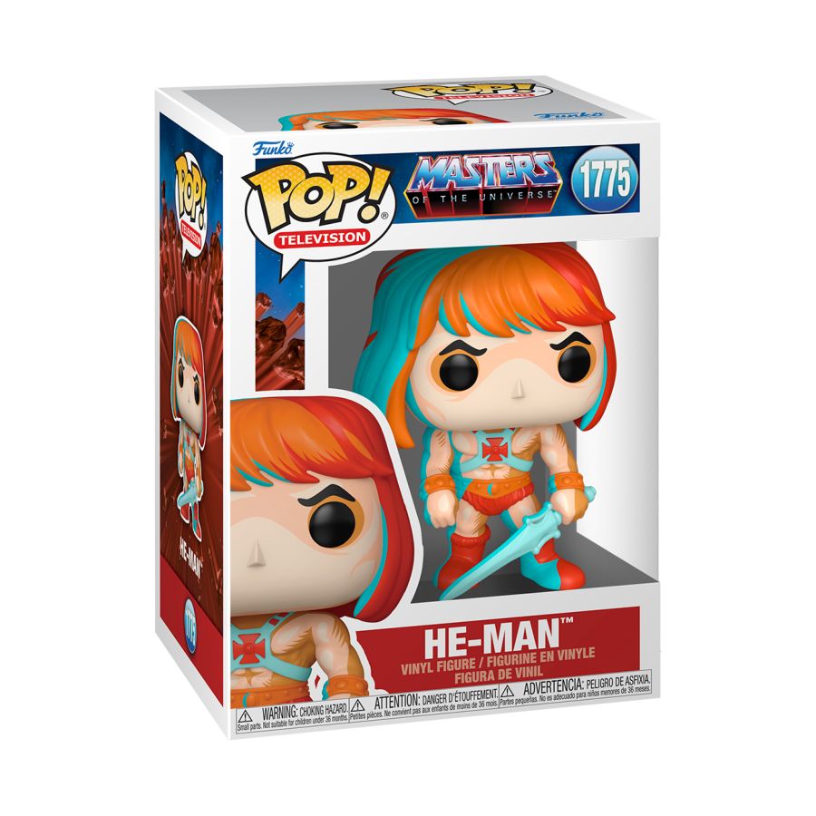 Masters of The Universe - He-Man (Retro Neon Deco) Pop! Vinyl – FanBase ...