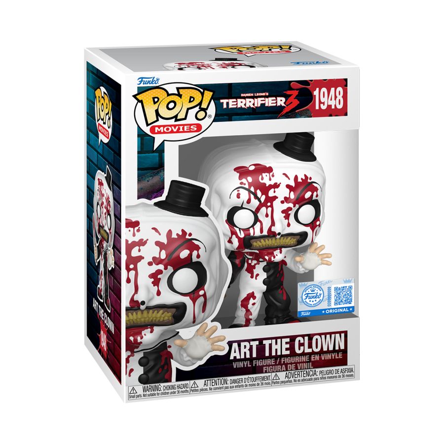 Terrifier - Art the Clown (Bloody) US Exclusive Pop! Vinyl [RS] (CHASE ...
