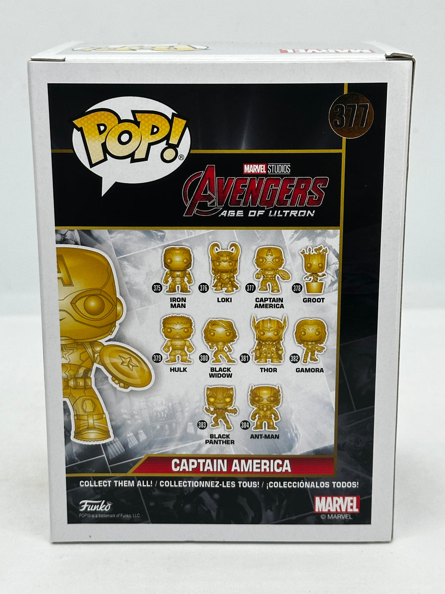Marvel Studios: The First Ten Years - Captain America Gold Chrome #377 ...